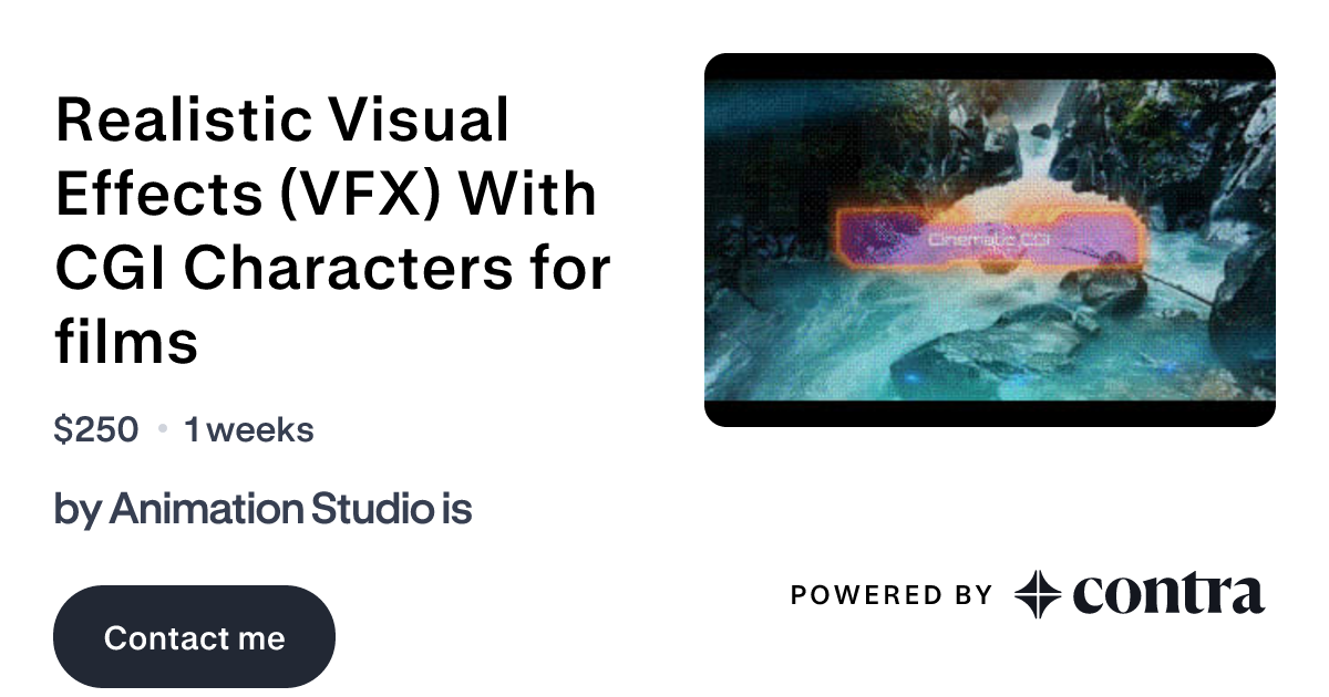 Realistic Visual Effects (VFX) With CGI Characters for films by ...
