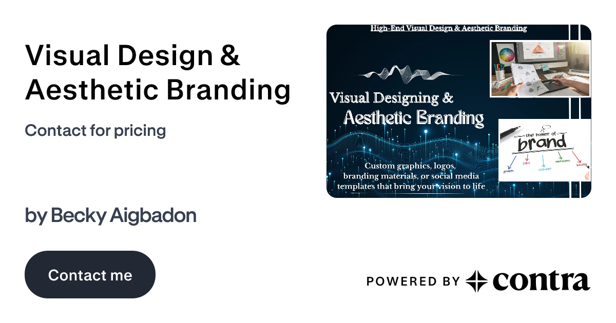 Visual Design & Aesthetic Branding by Becky Aigbadon