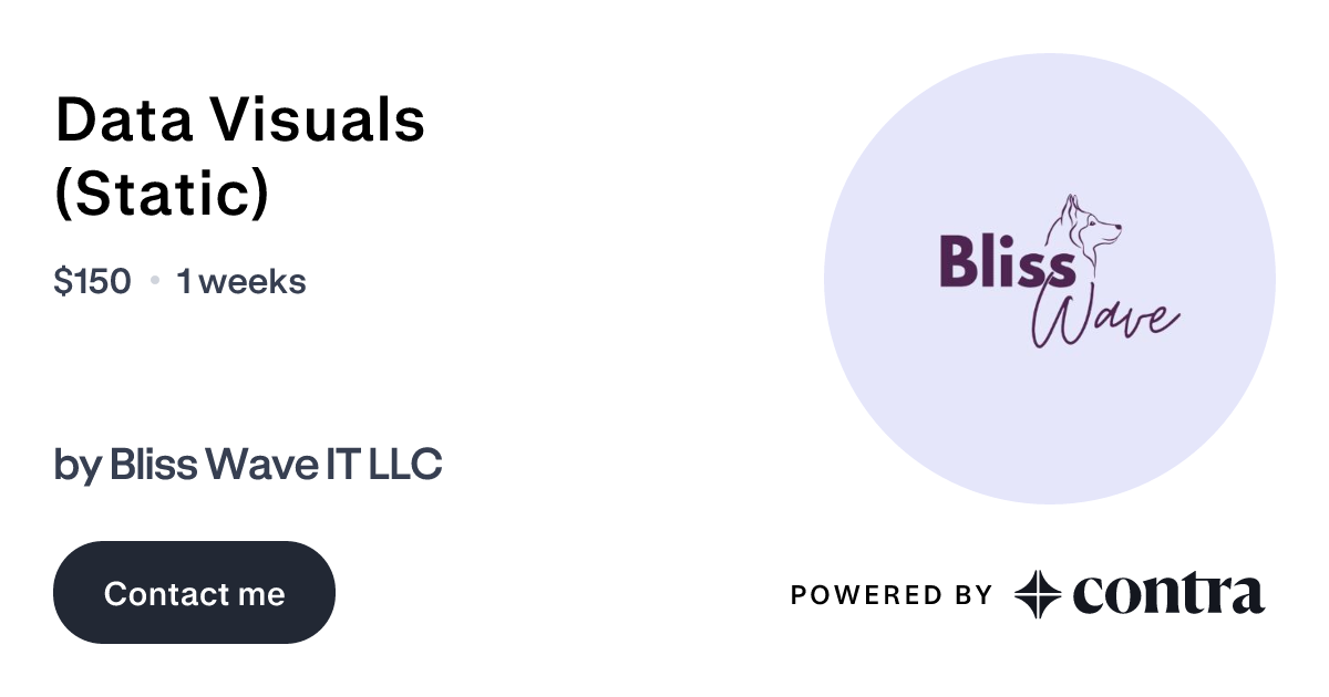 Data Visuals (Static) by Bliss Wave IT LLC