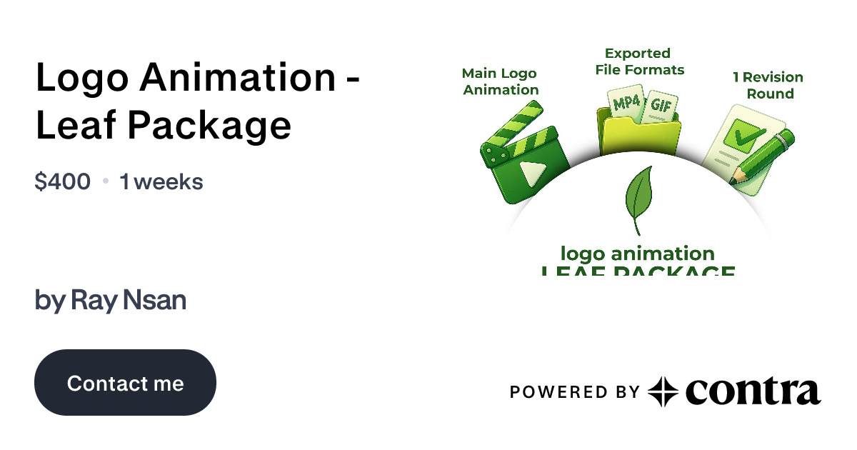 Logo Animation - Leaf Package by Ray Nsan