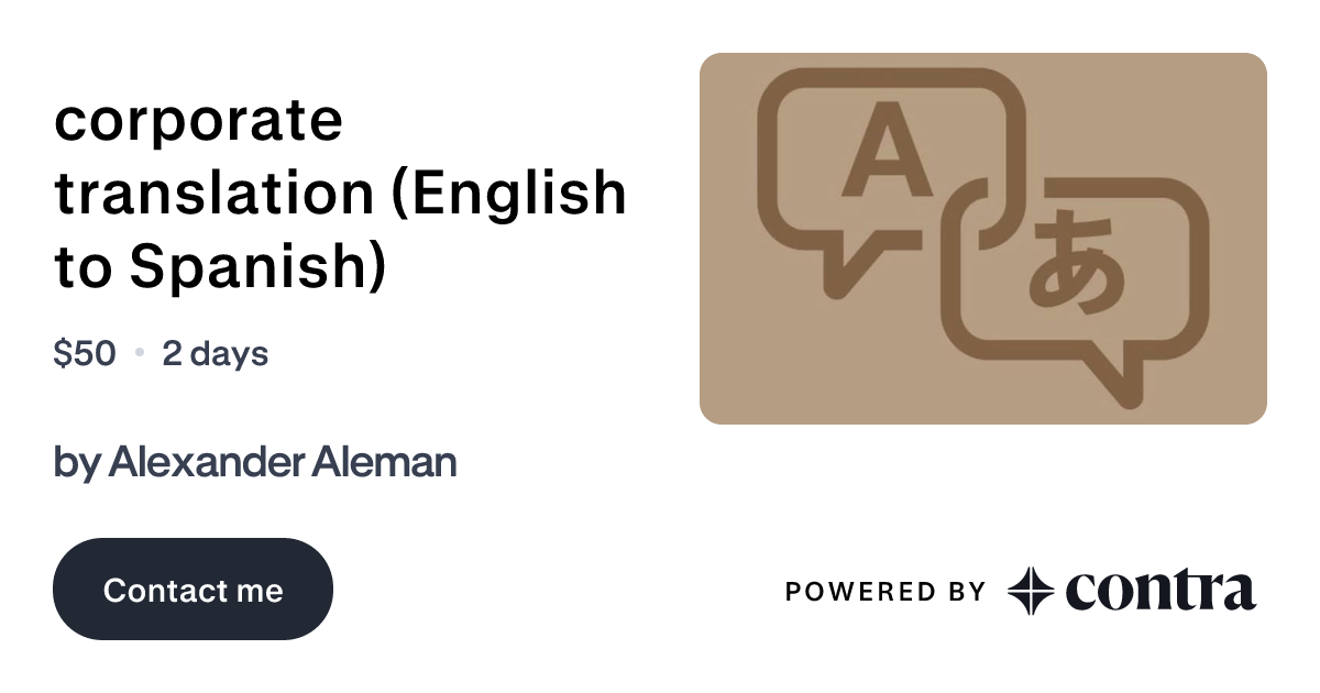 corporate translation (English to Spanish) by Alexander Aleman