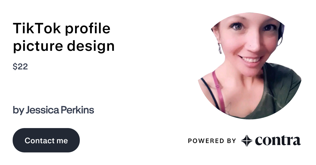 TikTok profile picture design by Jessica Perkins