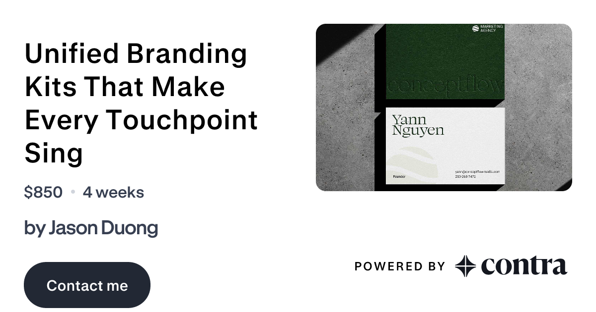 Unified Branding Kits That Make Every Touchpoint Sing by Jason Duong