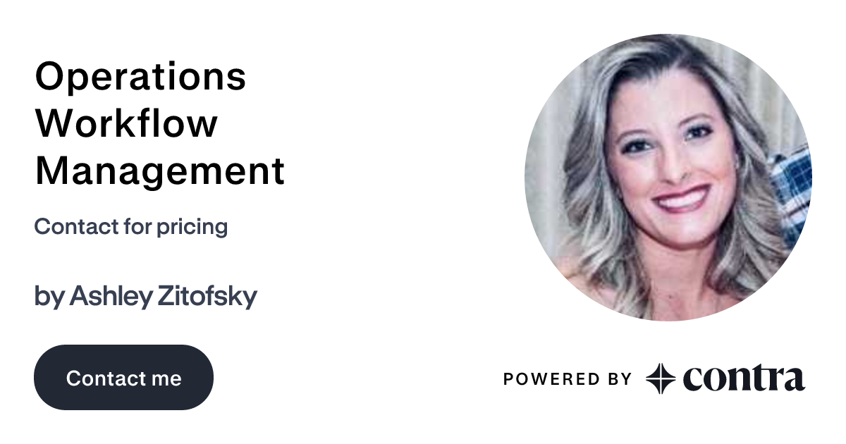 Operations Workflow Management By Ashley Zitofsky