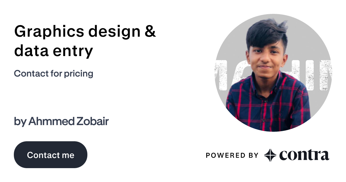 Graphics design & data entry by Ahmmed Zobair