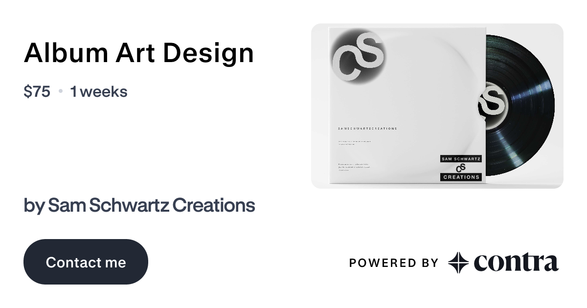 Album Art Design by Sam Schwartz