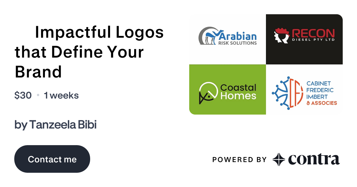 ⭐️ Impactful Logos that Define Your Brand by Tanzeela Bibi