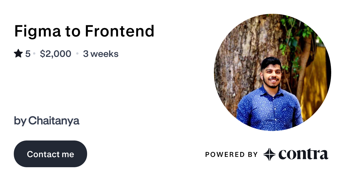 Figma to Frontend by Chaitanya