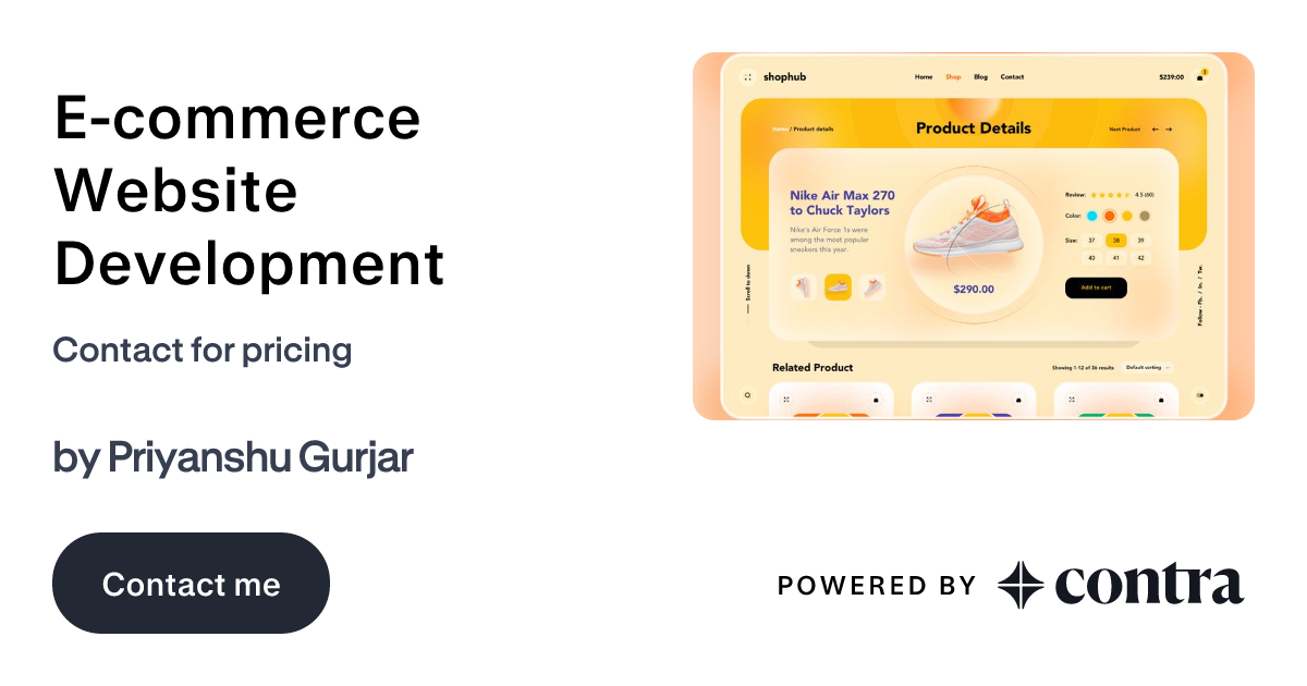 E-commerce Website Development by Priyanshu Gurjar