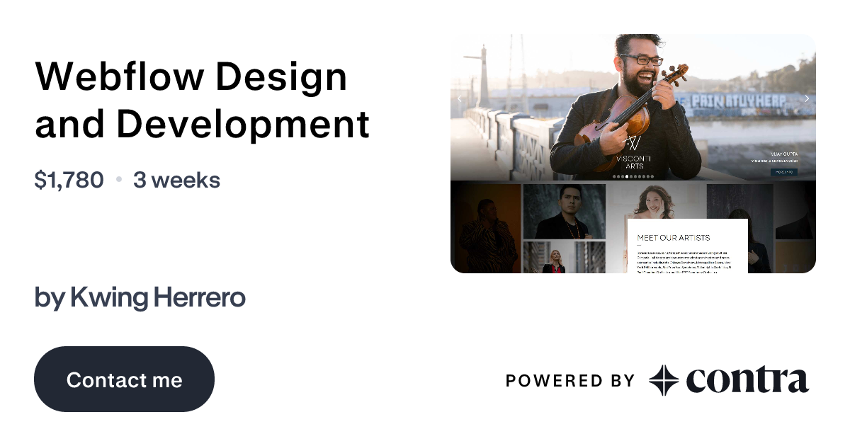 Webflow Design and Development by Kwing Herrero