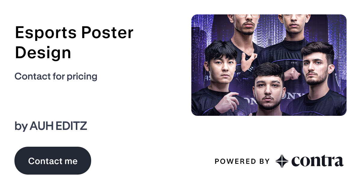 Esports Poster Design by AUH EDITZ