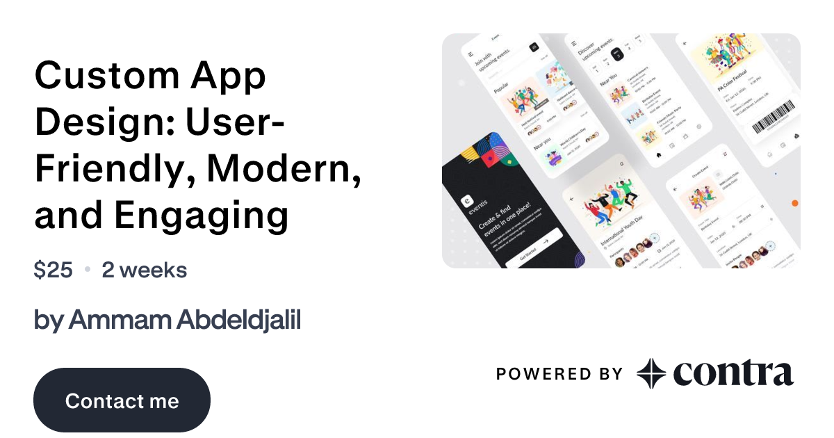 Custom App Design: User-Friendly, Modern, and Engaging by Ammam Abdeldjalil