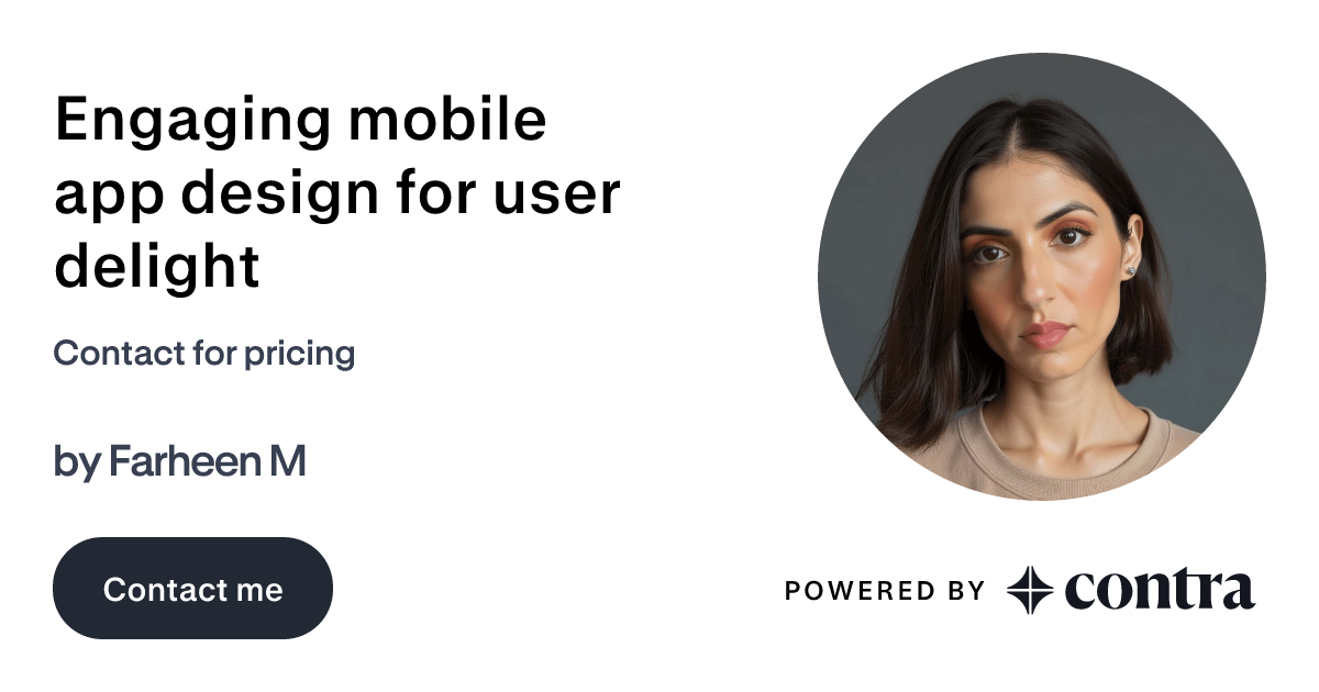 Engaging mobile app design for user delight by Farheen M
