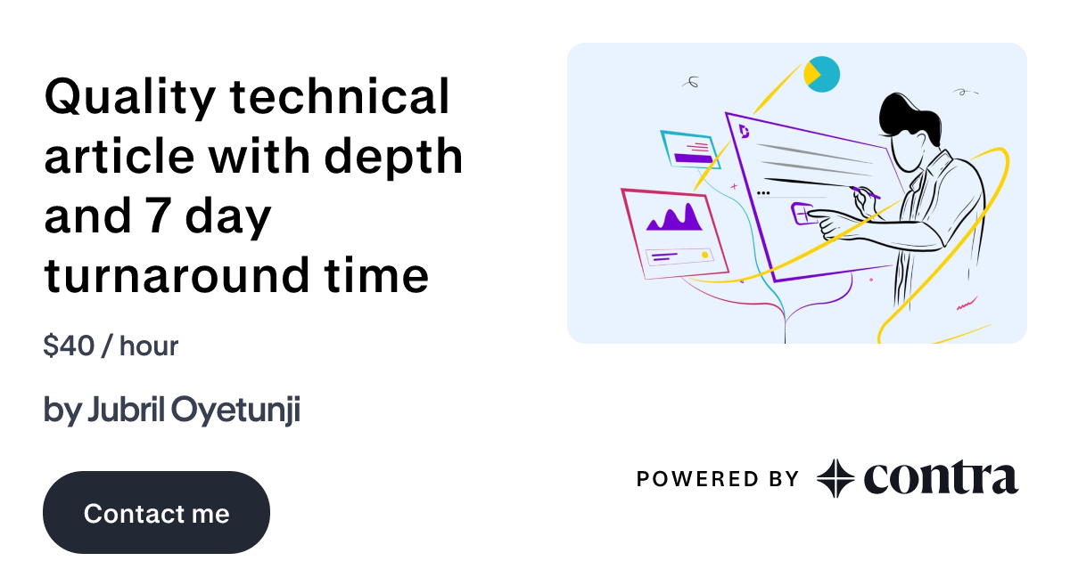 Quality technical article with depth and 7 day turnaround time by ...