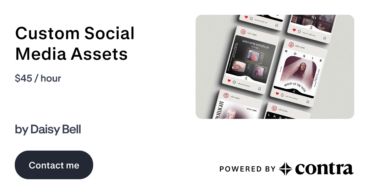 Custom Social Media Assets by Daisy Bell