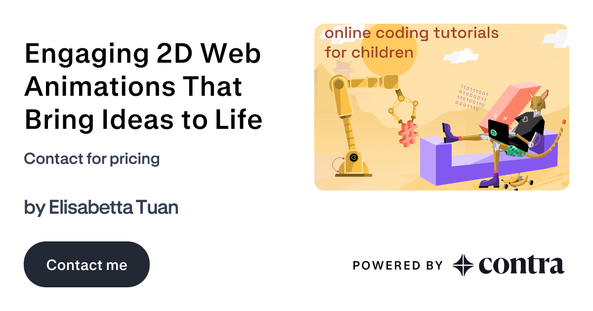 Engaging 2D Web Animations That Bring Ideas to Life by Elisabetta Tuan