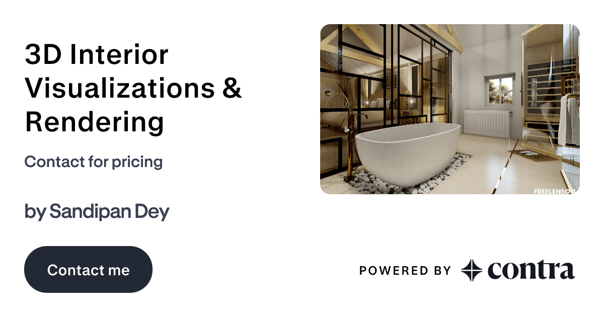 3D Interior Visualizations & Rendering by Sandipan Dey