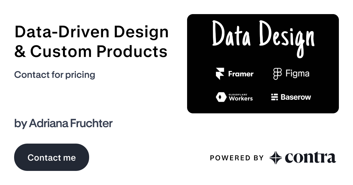 Data-Driven Design & Custom Products by Adriana Fruchter