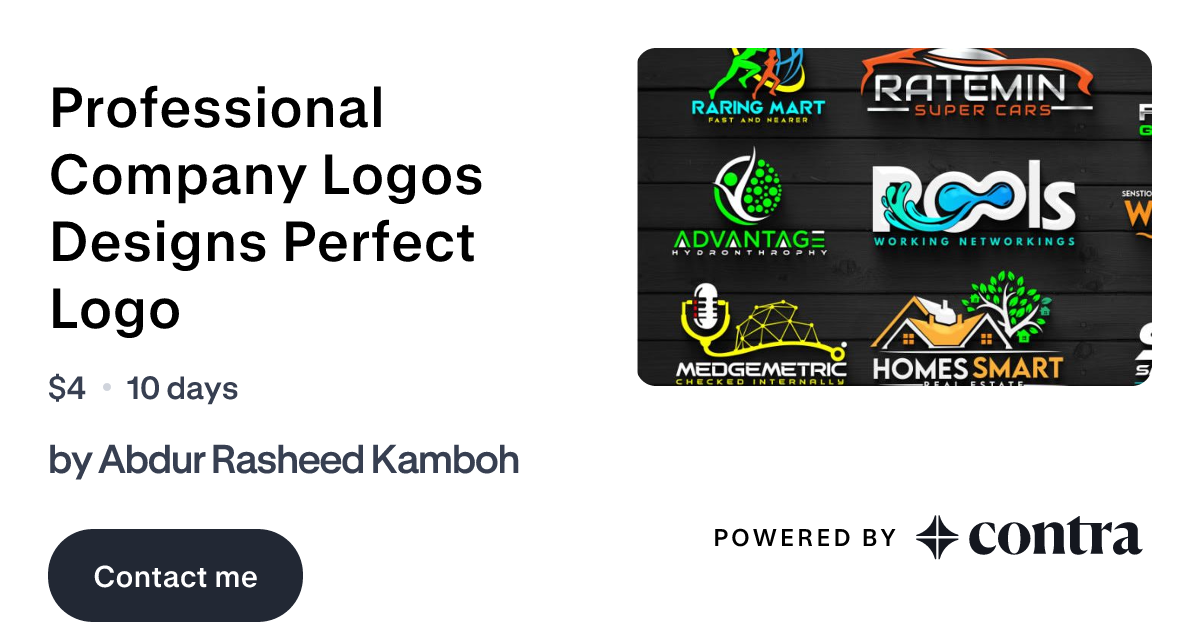 Professional Company Logos Designs Perfect Logo by Abdur Rasheed Kamboh