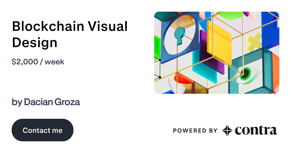 Blockchain Visual Design by Dacian Groza