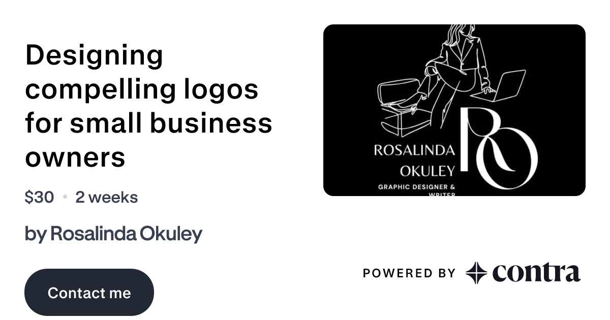 Designing compelling logos for small business owners by Rosalinda Okuley