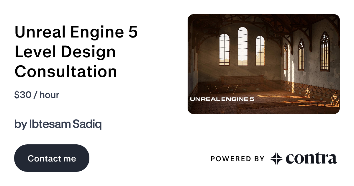 Unreal Engine 5 Level Design Consultation by Ibtesam Sadiq