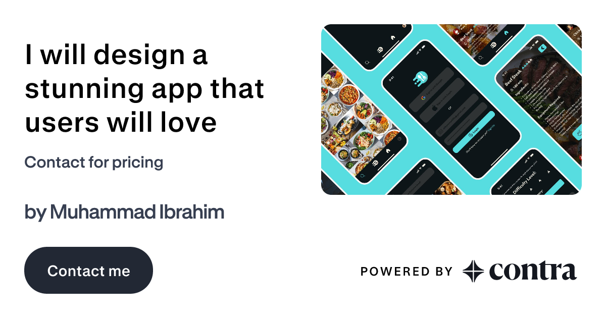 I will design a stunning app that users will love by Muhammad Ibrahim