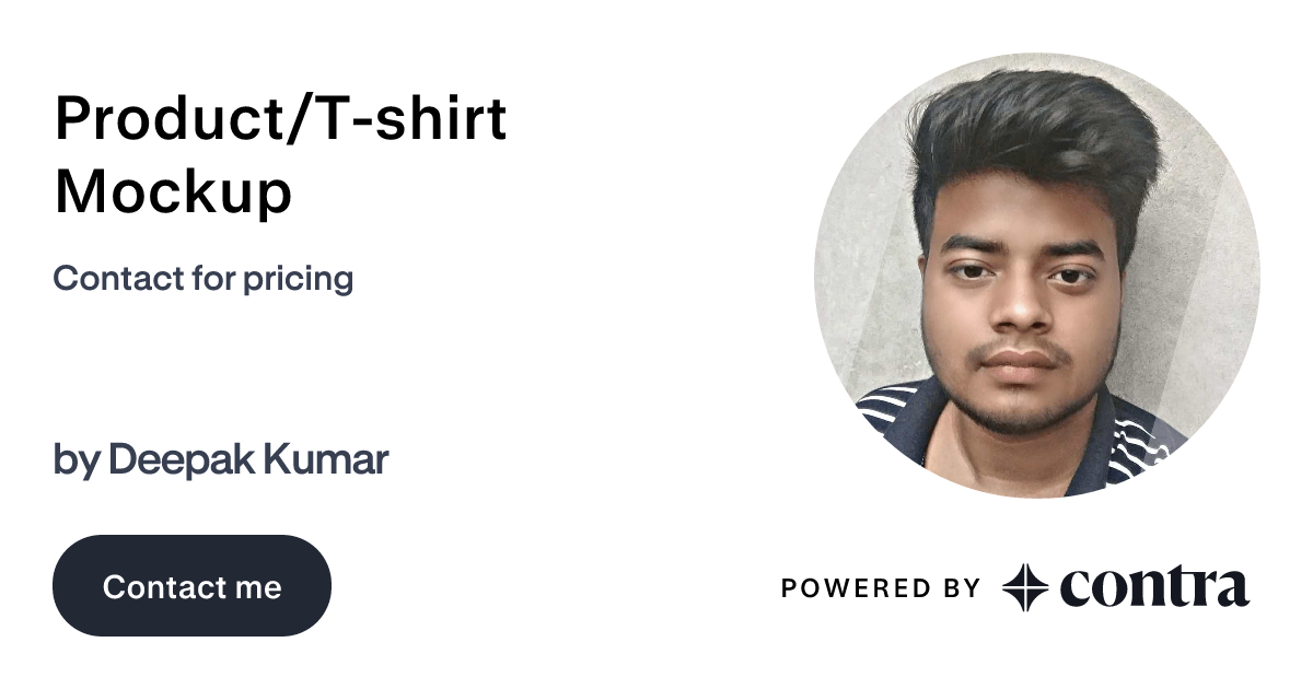 Product/T-shirt Mockup by Deepak Kumar
