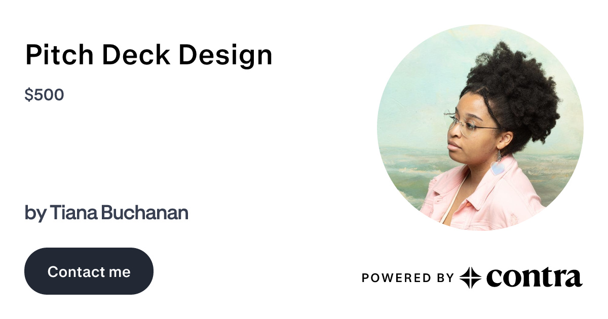 Pitch Deck Design by Tiana Buchanan