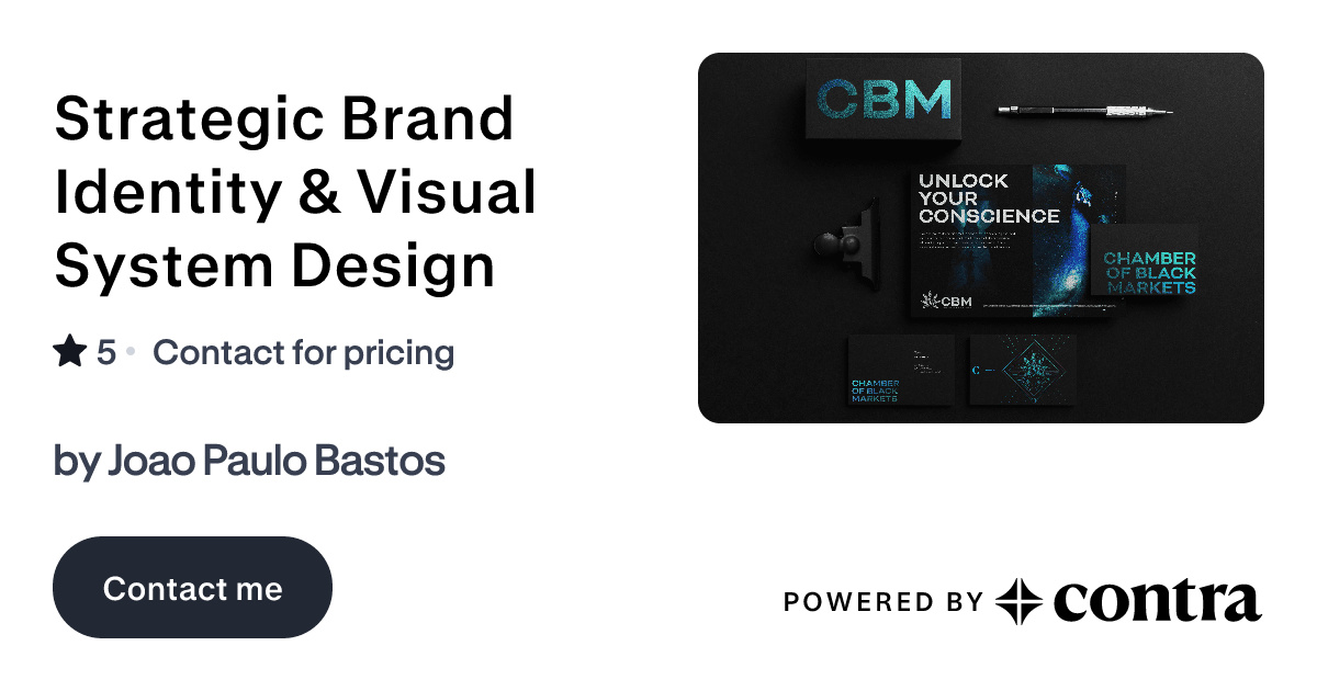 Strategic Brand Identity & Visual System Design by Joao Paulo Bastos