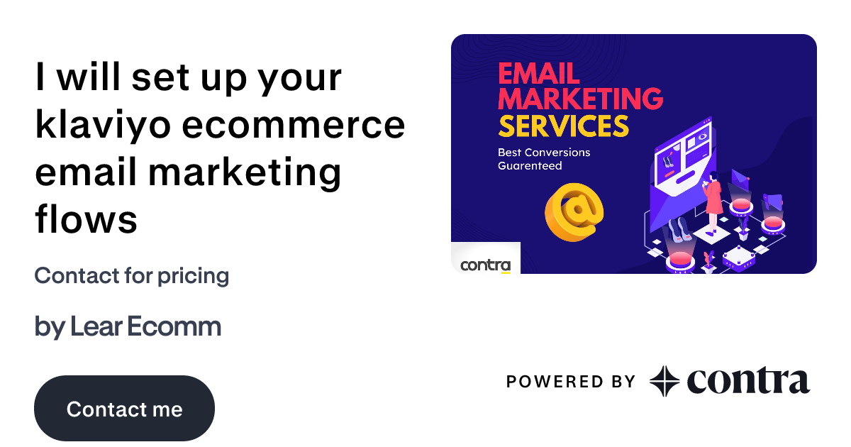 I will set up your klaviyo ecommerce email marketing flows by Lear Ecomm