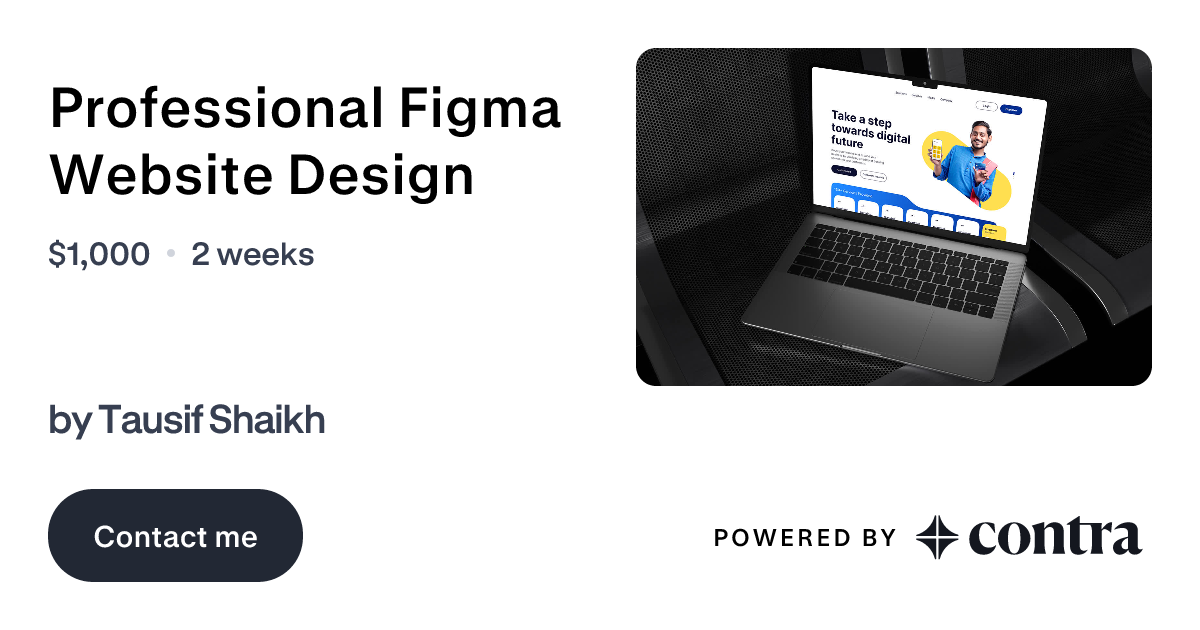 Professional Figma Website Design by Tausif Shaikh