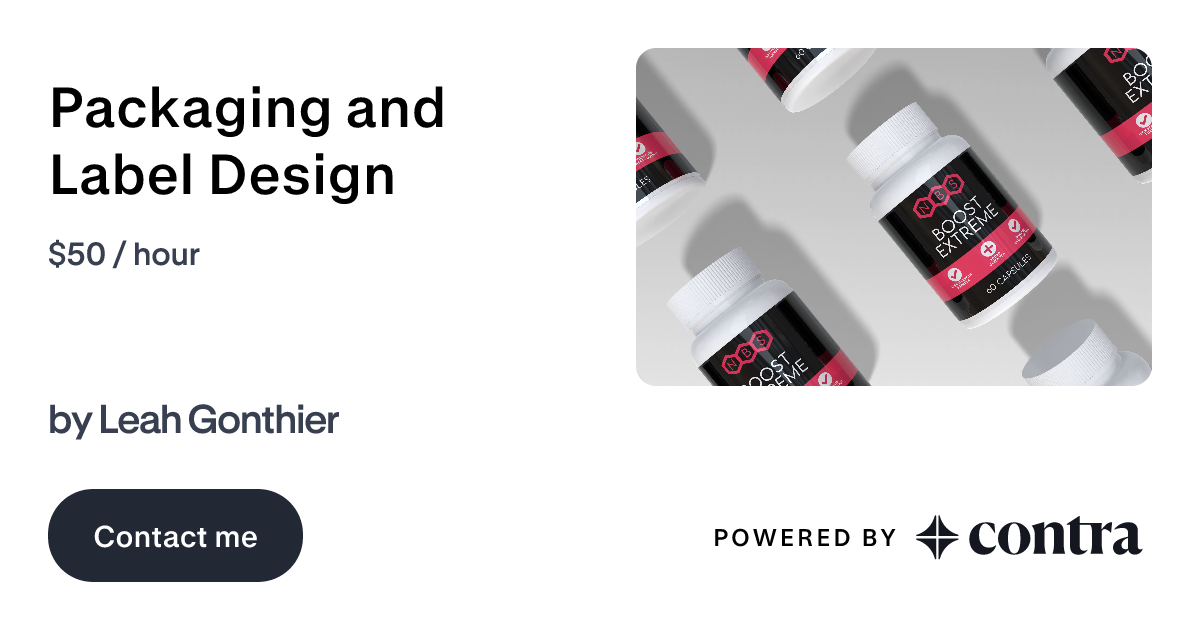 Packaging and Label Design by Leah Gonthier