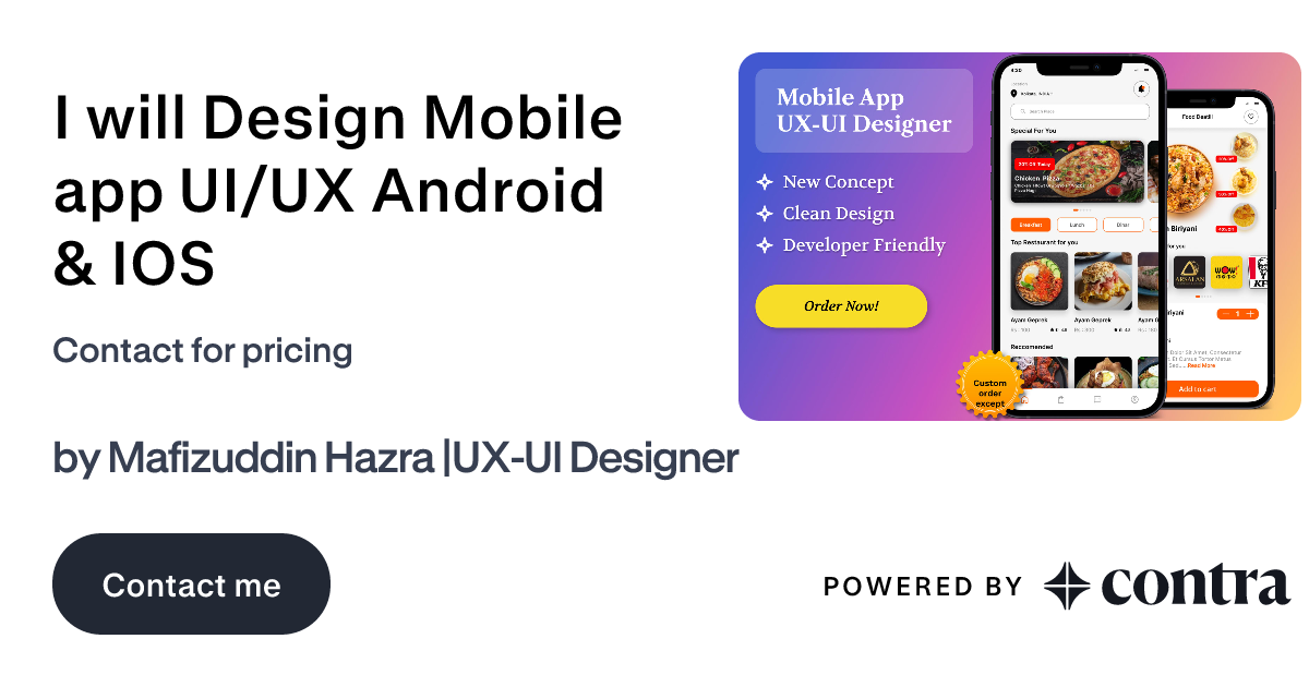 I Will Design Mobile App Uiux Android And Ios By Mafizuddin Hazra Ux Ui