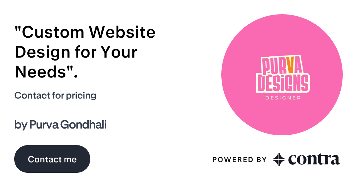 "Custom Website Design for Your Needs". by Purva Gondhali