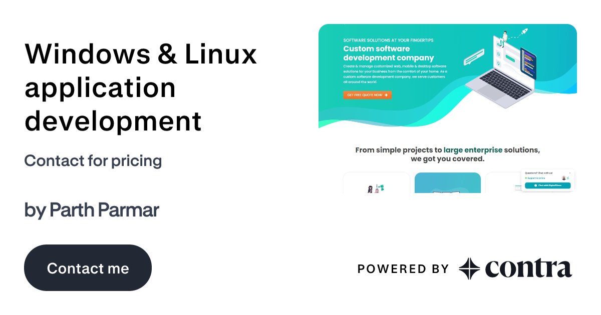 Windows & Linux application development by Parth Parmar