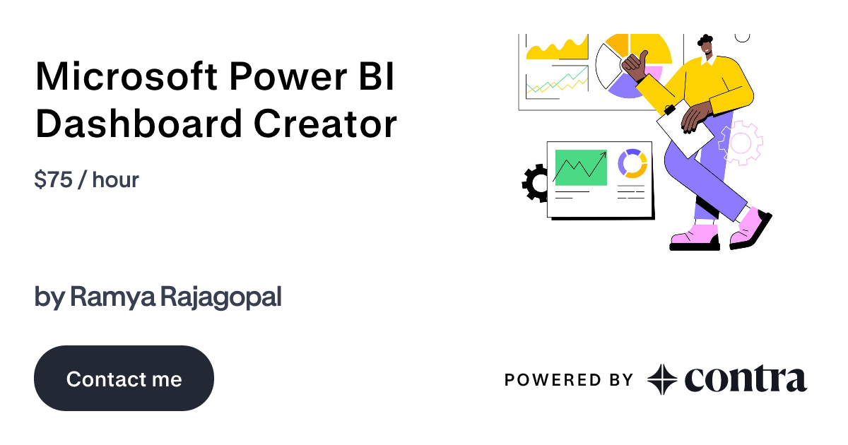 Microsoft Power BI Dashboard Creator by Ramya Rajagopal
