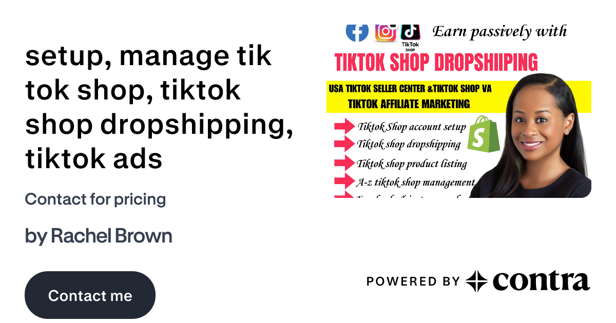 setup, manage tik tok shop, tiktok shop dropshipping, tiktok ads by ...