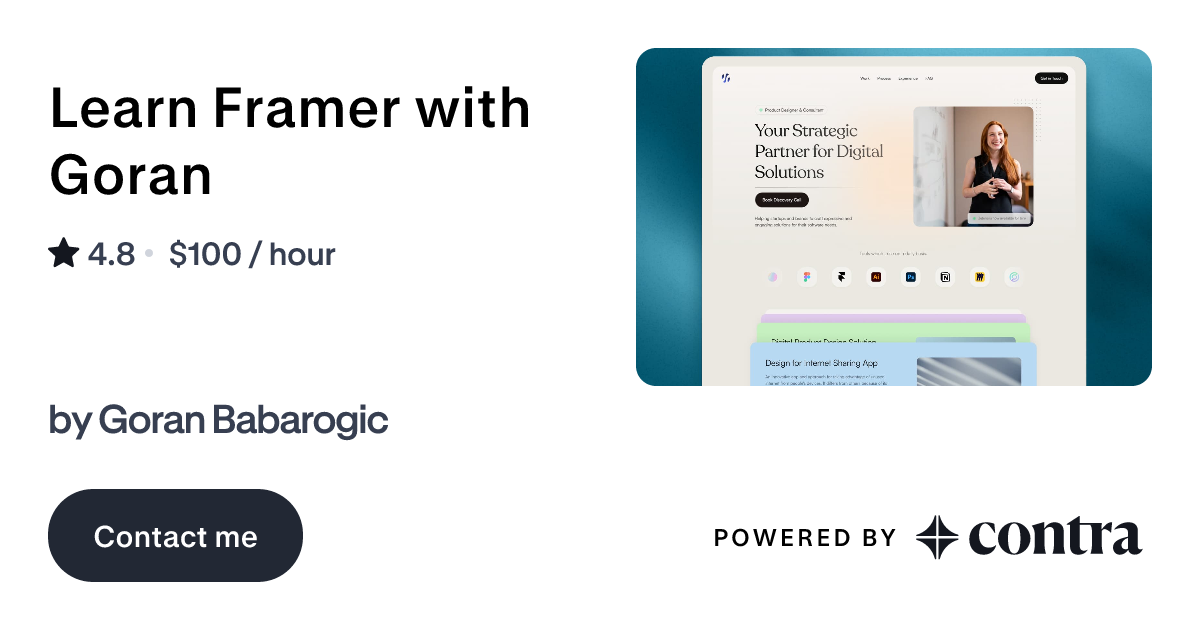 Learn Framer with Goran by Goran Babarogic