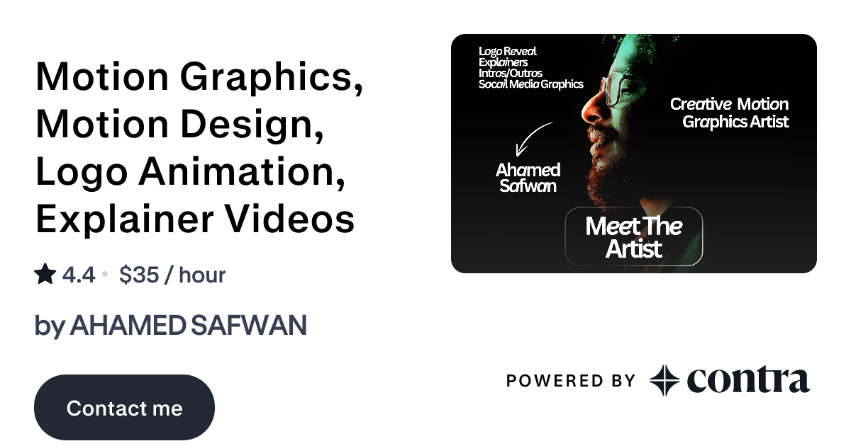 Motion Graphics, Motion Design, Logo Animation, Explainer Videos by AHAMED SAFWAN