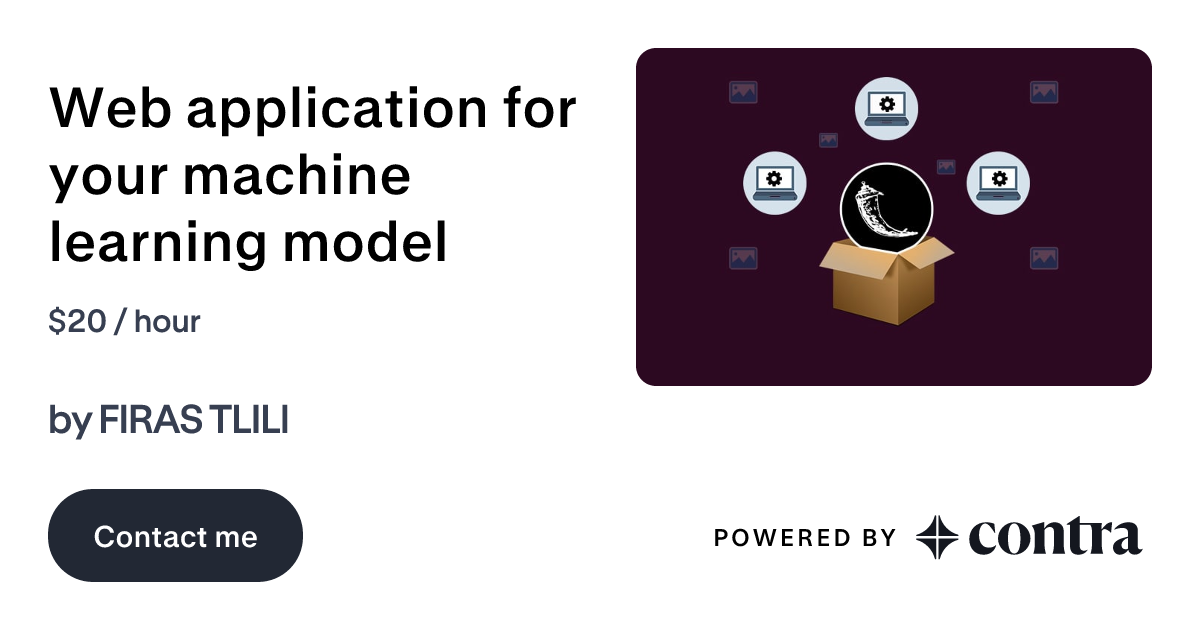 Web application for your machine learning model by FIRAS TLILI