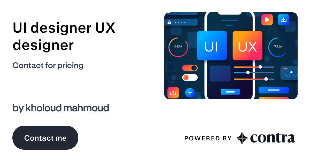 UI designer UX designer by kholoud mahmoud