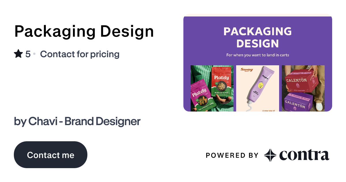 Packaging Design by Chavi - Brand Designer