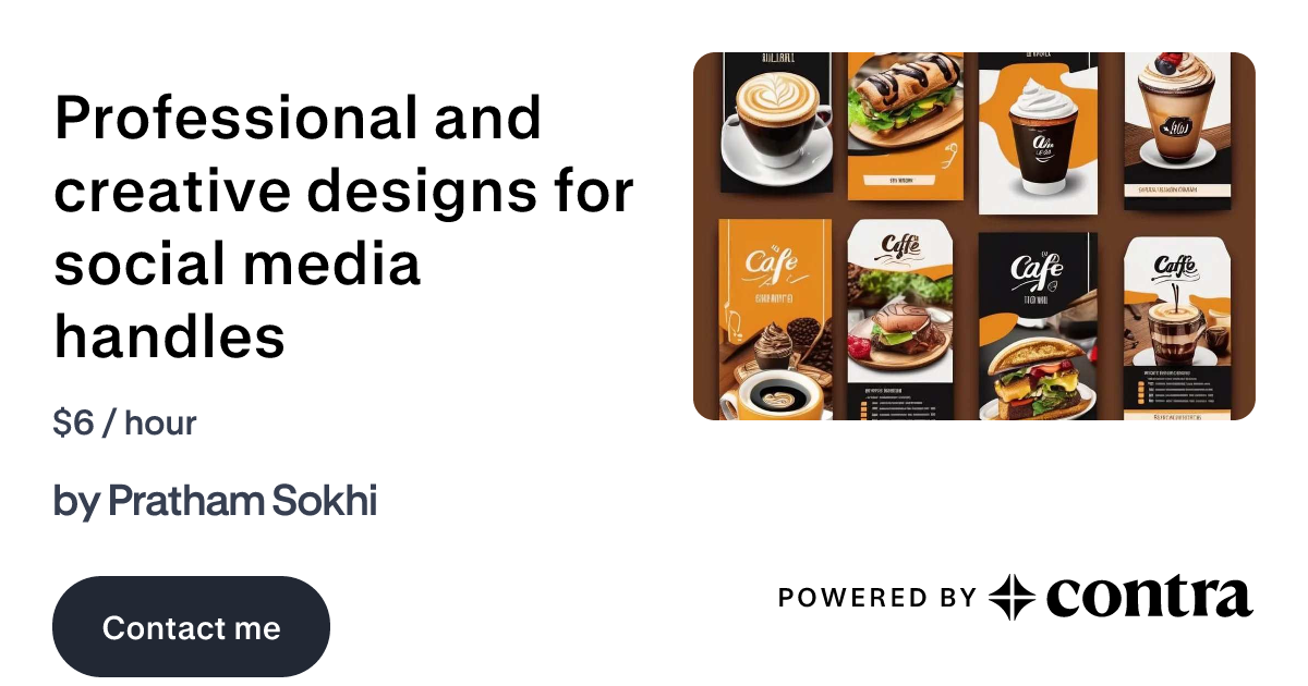 Professional and creative designs for social media handles by Pratham Sokhi