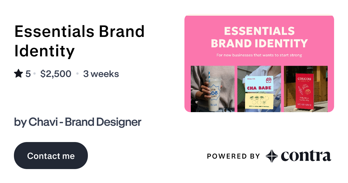 Essentials Brand Identity by Chavi - Brand Designer