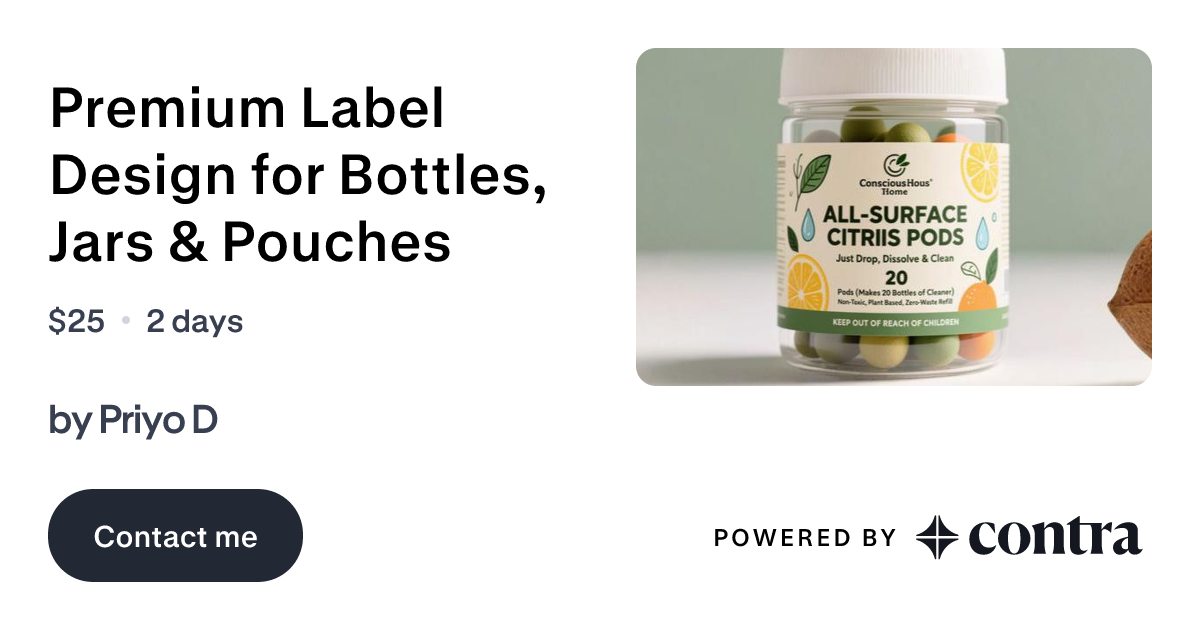 Modern, Retail-Ready Label Designs for Your Brand by Priya Das