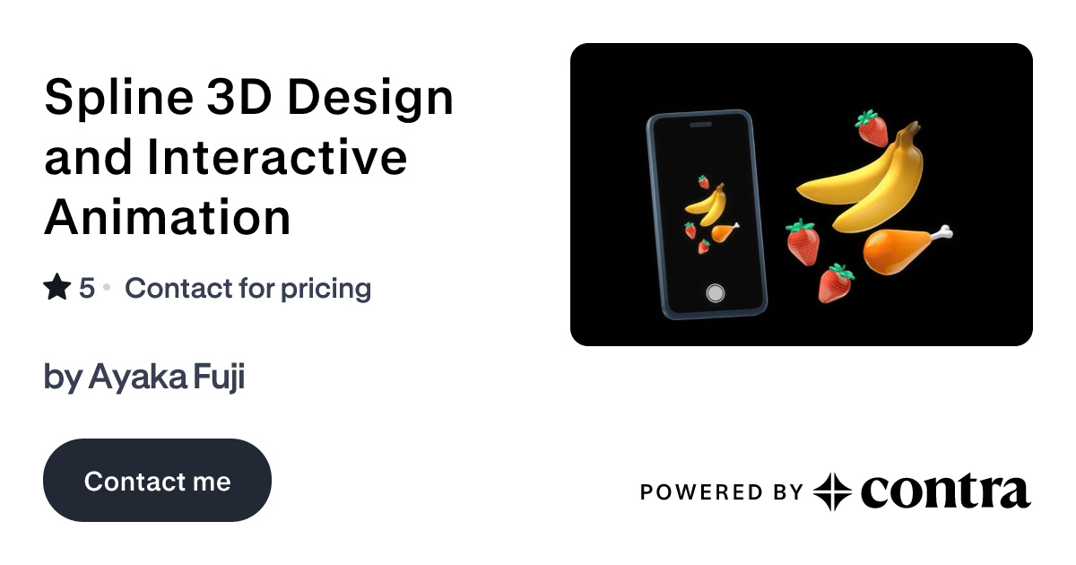 Spline 3D Design and Interactive Animation by Ayaka Fuji