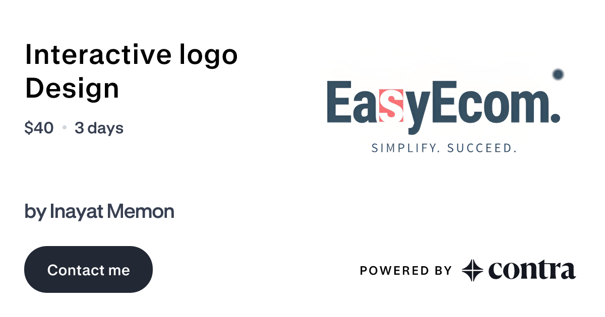 Interactive logo Design by Inayat Memon