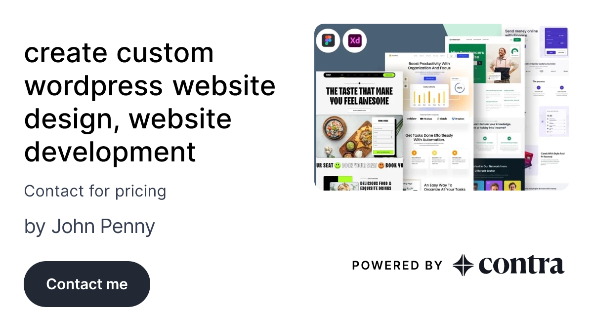 create custom wordpress website design, website development by John Penny create custom wordpress website design, website development by John Penny