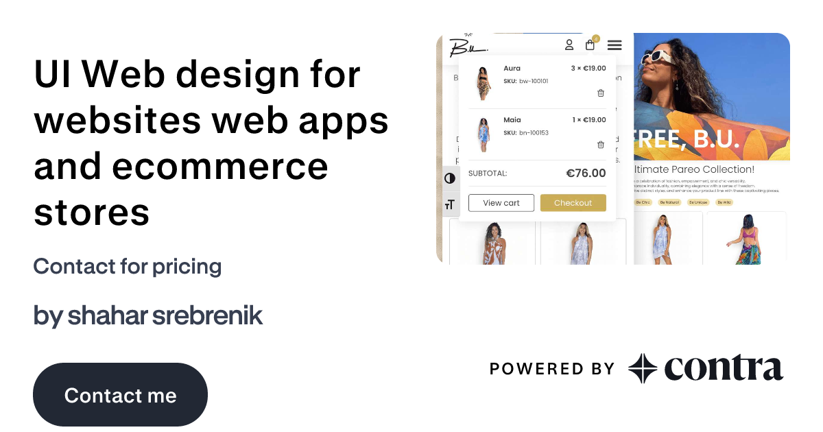 UI Web design for websites web apps and ecommerce stores by shahar ...